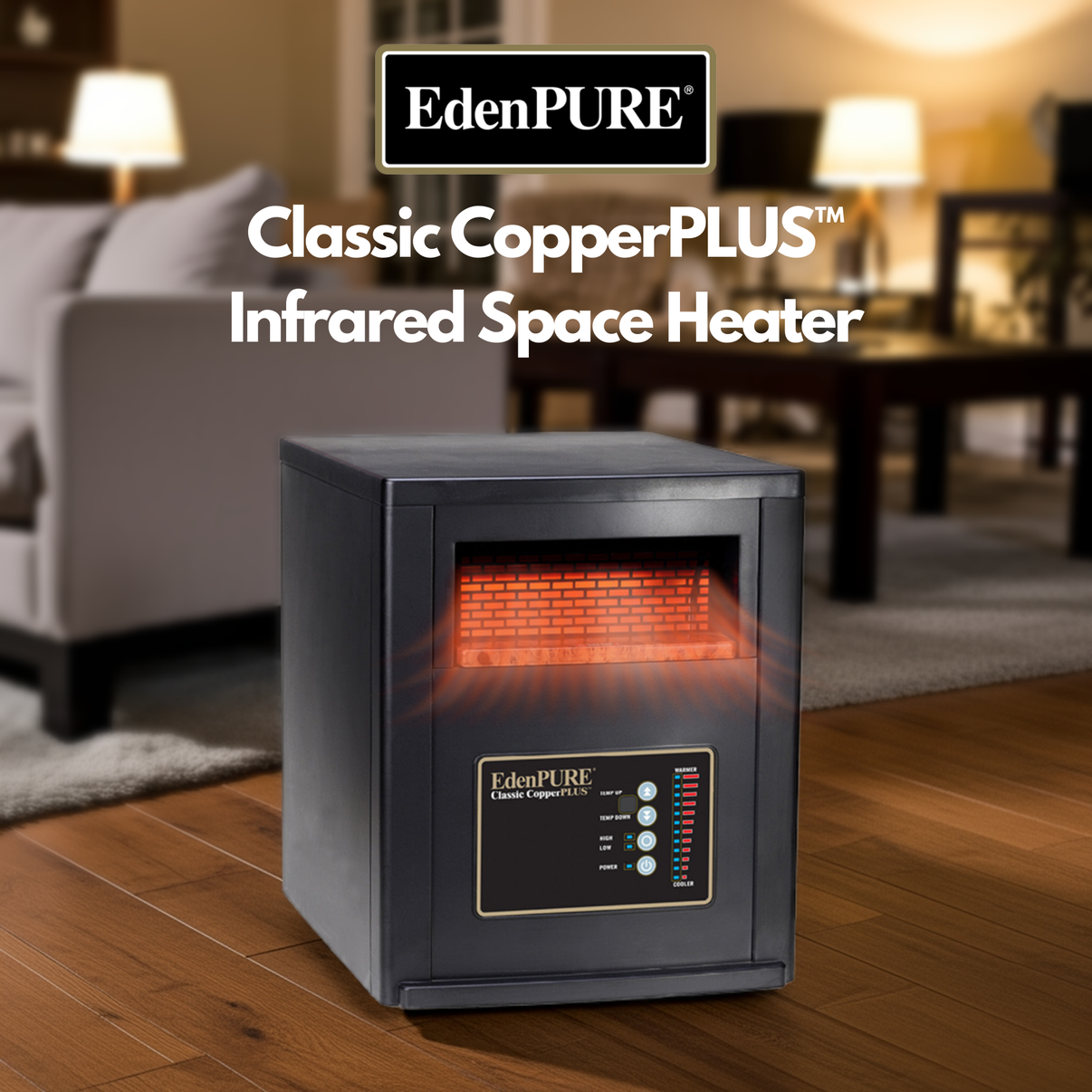 EdenPURE® Classic CopperPLUS™ Infrared Space Heater – Edenpure.com